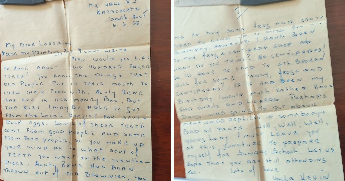 Residents share the joy of handwritten letters